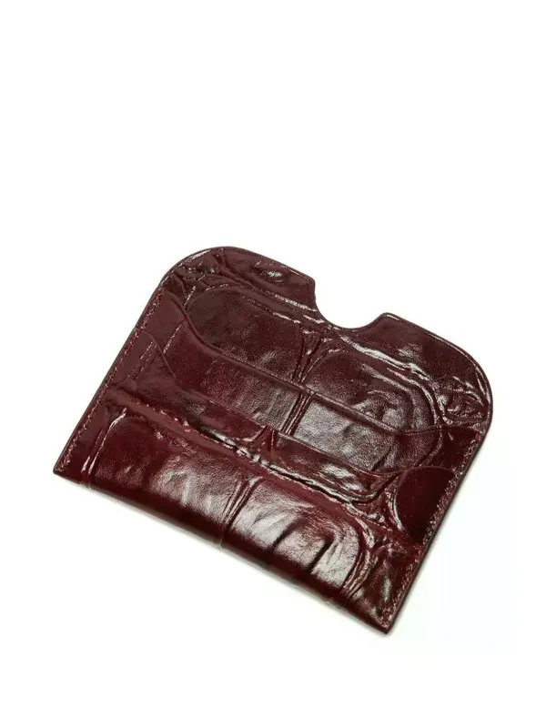 Acne Studios Leather Card Holder - Red