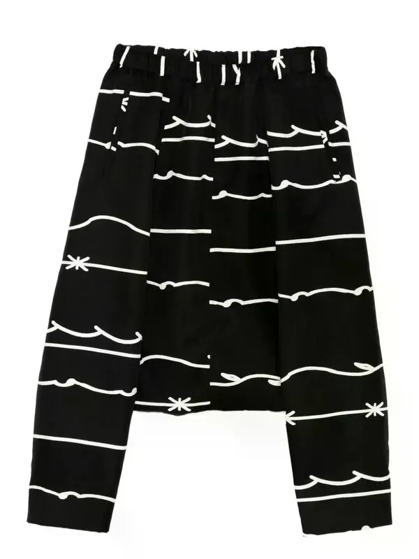 BLACK COMME DES GARÇONS Printed Trousers