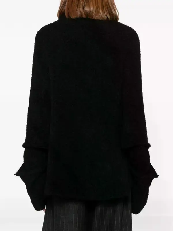 LIMI FEU Loop Inlay Frilled Collar Jacket