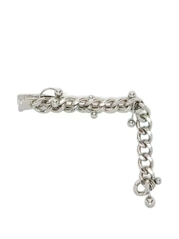 Yohji Yamamoto Chain Ball Hair Clip - Silver