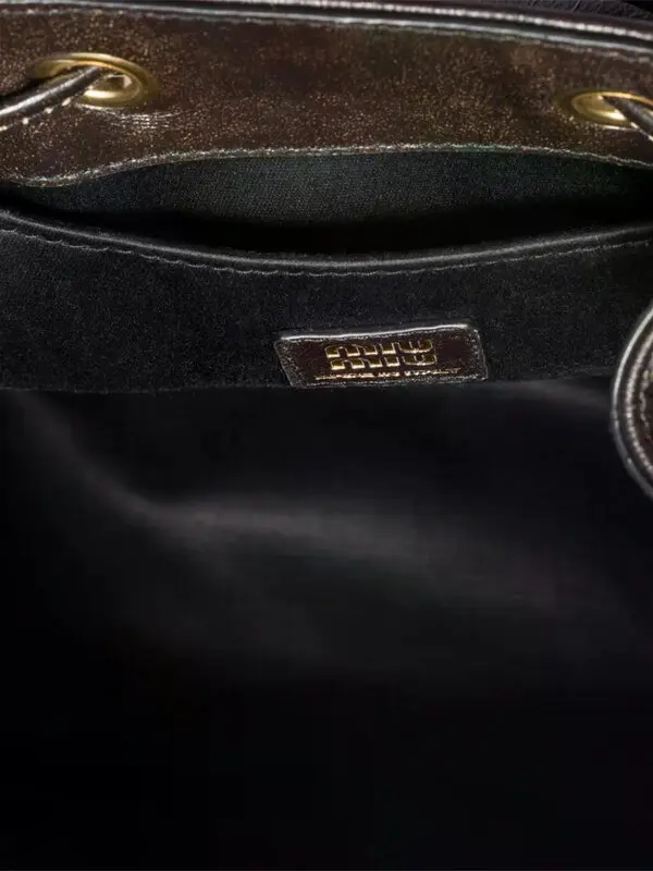 Miu Miu Leather Backpack - Brown