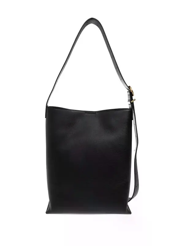 JIL SANDER Leather Strap Shoulder Bag - Black