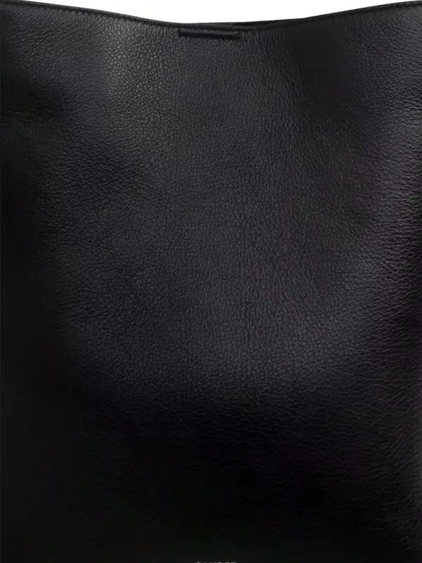 JIL SANDER Leather Strap Shoulder Bag - Black