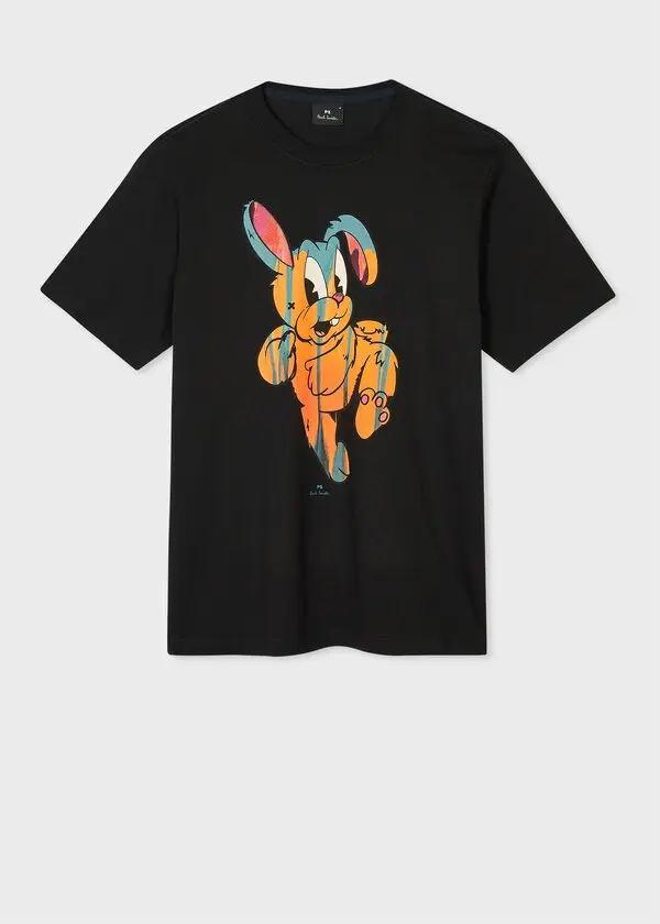 Paul Smith Organic Cotton 'painted Rabbit' T-shirt
