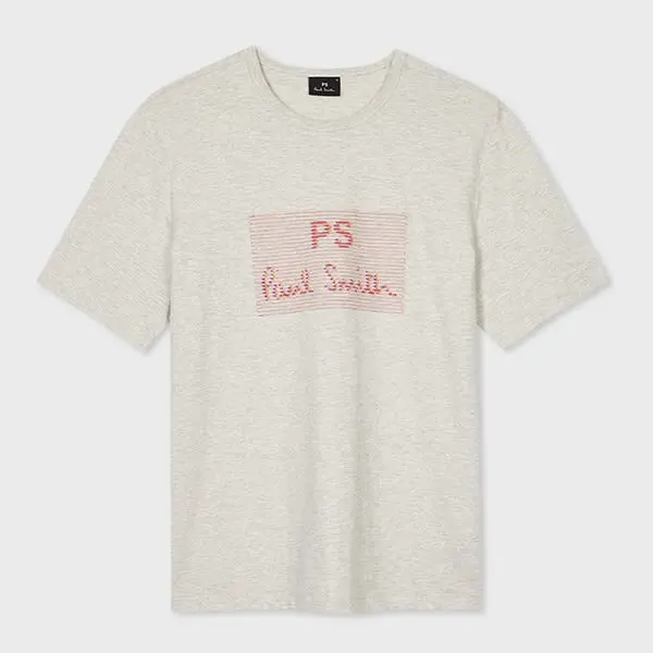 Paul Smith Cotton 'stripe Logo' T-shirt