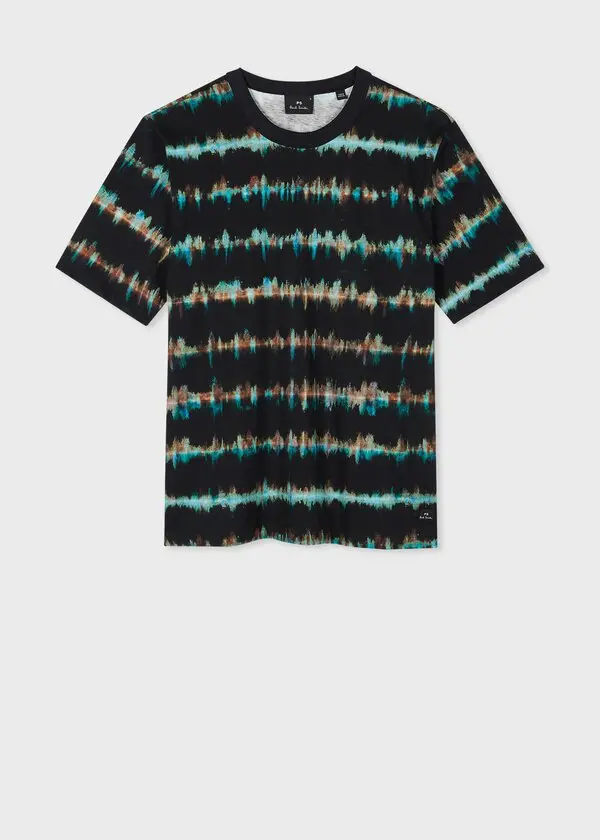 Paul Smith Organic Cotton 'blurred Stripe' T-shirt