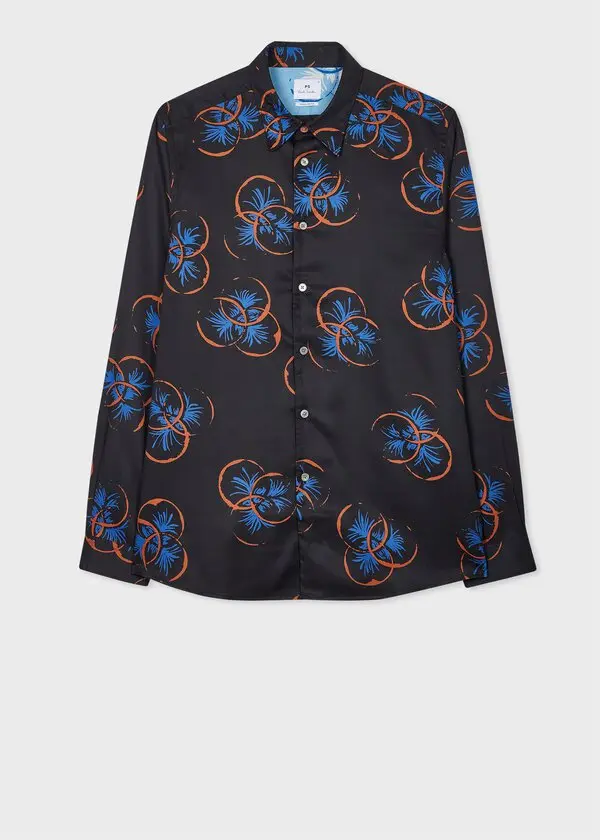 Paul Smith Drinks' Print Lyocell Shirt