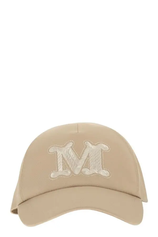 Max Mara Aribaldo Gabardine Baseball Cap - Light Beige