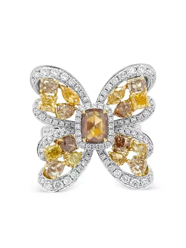 HYT JEWELRY Butterfly Diamond Ring - Silver