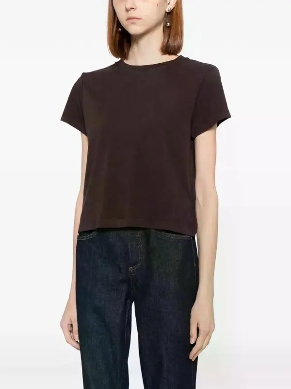 AGOLDE Adine Shrunken T-shirt - Brown