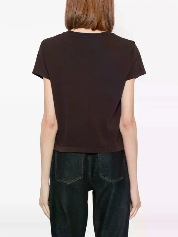 AGOLDE Adine Shrunken T-shirt - Brown