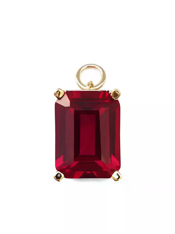 IZABEL DISPLAY Embellished Stone Pendant Earrings - Gold