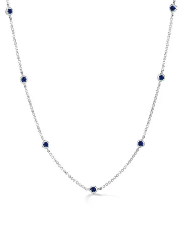 DOWER & HALL Sapphire-embellished Necklace - Silver
