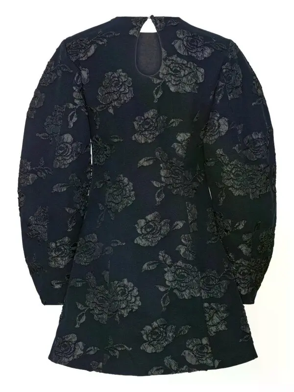 ROTATE BY BIRGER CHRISTENSEN Floral-jacquard Mini Dress