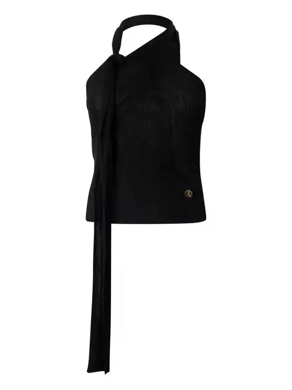 Roberto Cavalli Open-shoulder Knitted Top