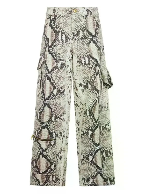 Roberto Cavalli Printed Cargo Pants