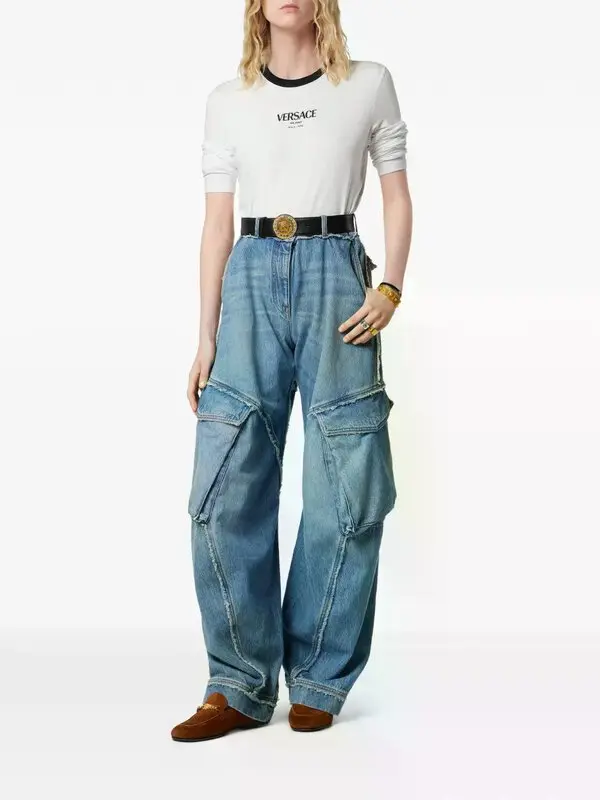 Versace Cargo Cotton Jeans