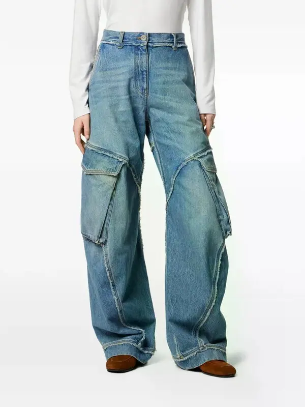 Versace Cargo Cotton Jeans