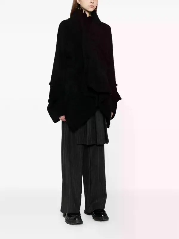 LIMI FEU Loop Inlay Frilled Collar Jacket