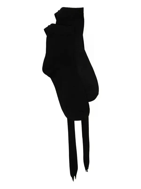 LIMI FEU Ribbon-detail Ankle Socks - Black