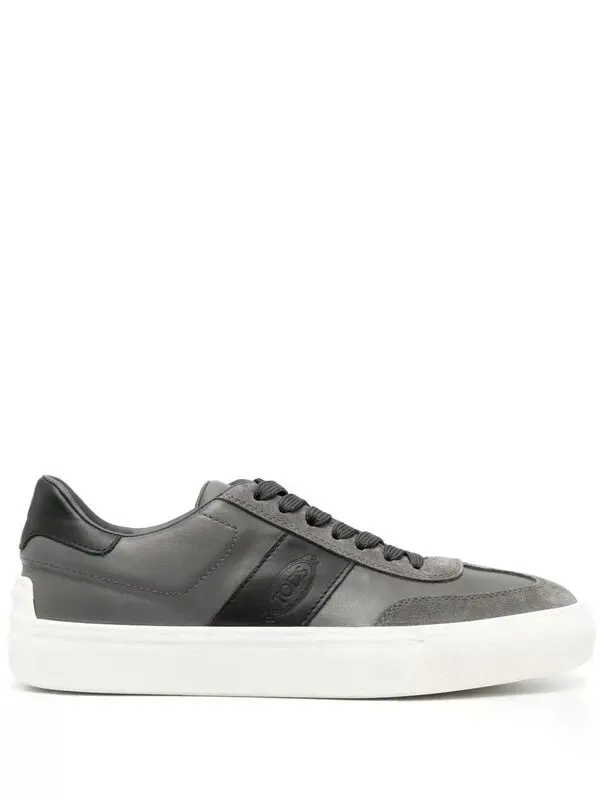 TOD'S Panelled Low-top Sneakers - Grey