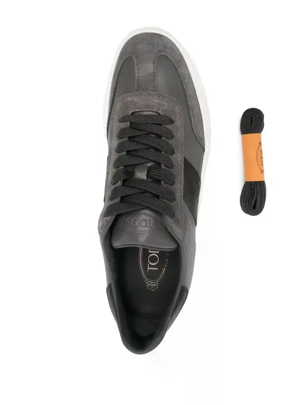 TOD'S Panelled Low-top Sneakers - Grey