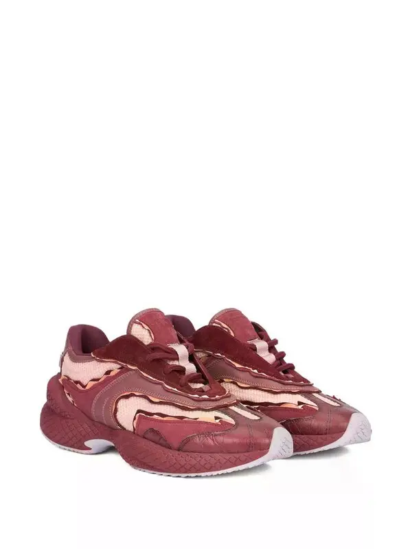 Roberto Cavalli Colour-block Panelled Sneakers - Red
