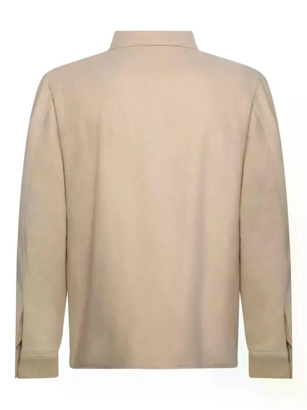 FRANZESE COLLECTION Buttoned Patch-pocket Jacket - Neutrals