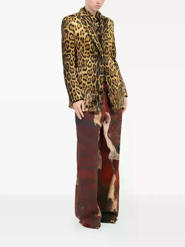Roberto Cavalli Jaguar-print Blazer