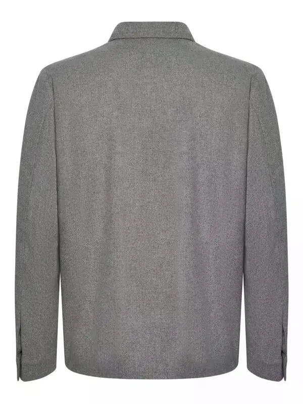 FRANZESE COLLECTION Button Patch-pocket Jacket - Grey