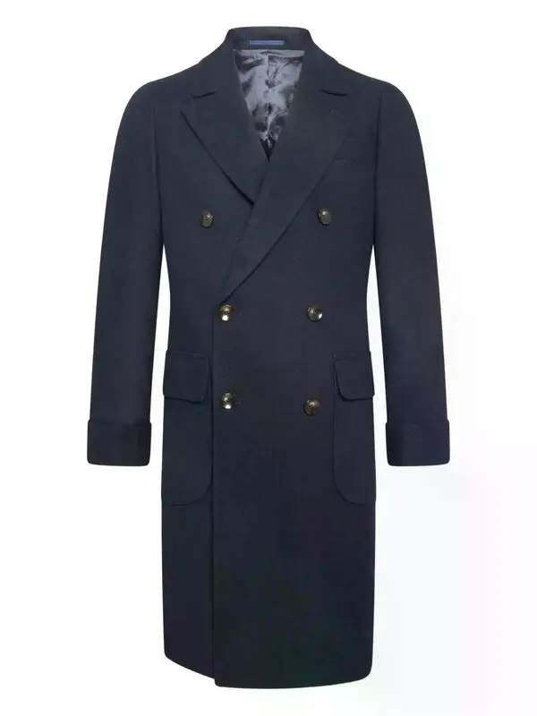 FRANZESE COLLECTION Double-breasted Peak Lapel Coat