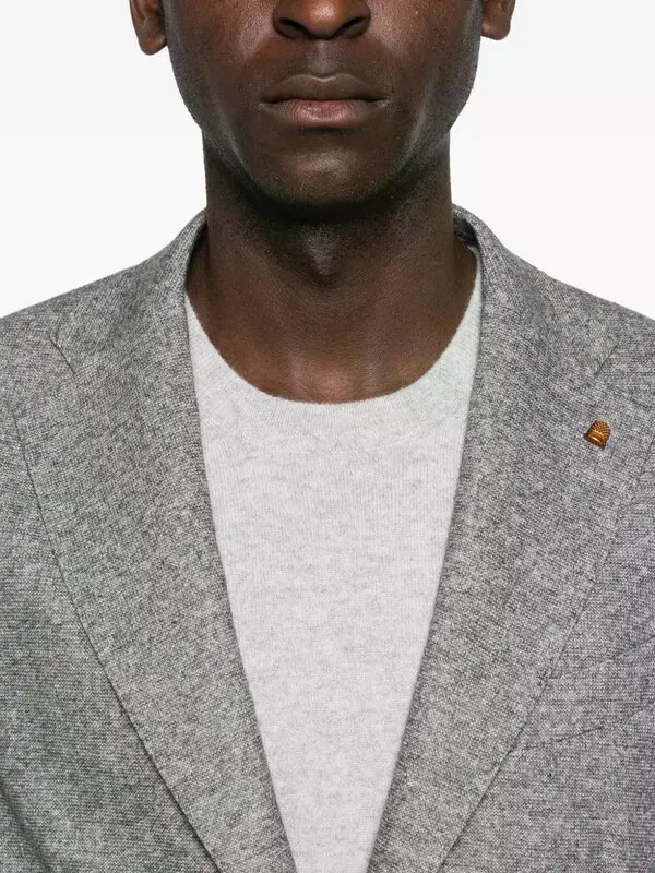 LATORRE Notched-lapel Single-breasted Blazer - Grey