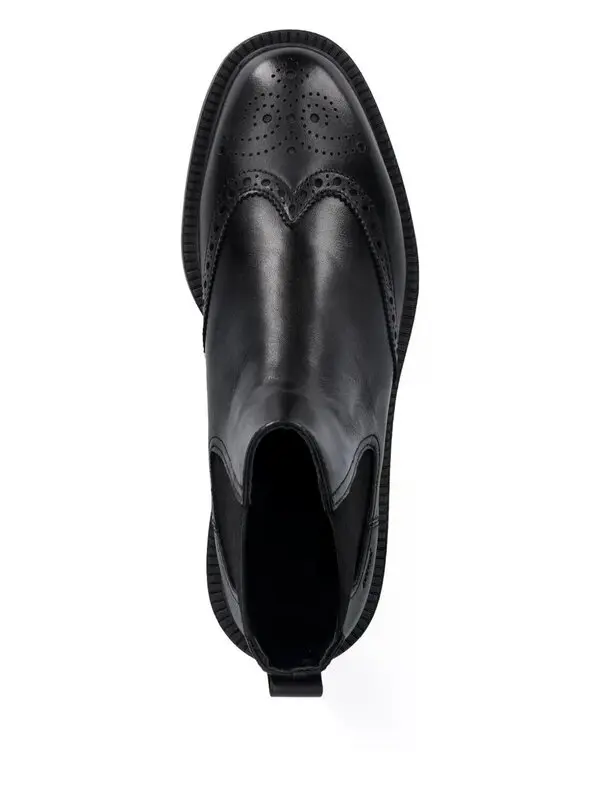 Hugo Lysander Brogue-detail Chelsea Boots