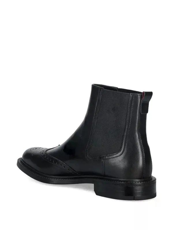Hugo Lysander Brogue-detail Chelsea Boots