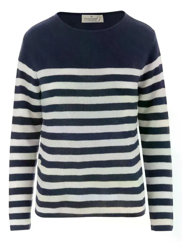 Bruno Manetti Striped Crew-neck Sweater