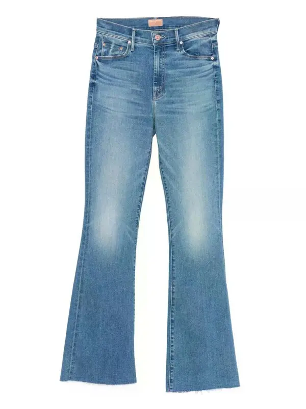 MOTHER Frayed-hem Jeans - Blue