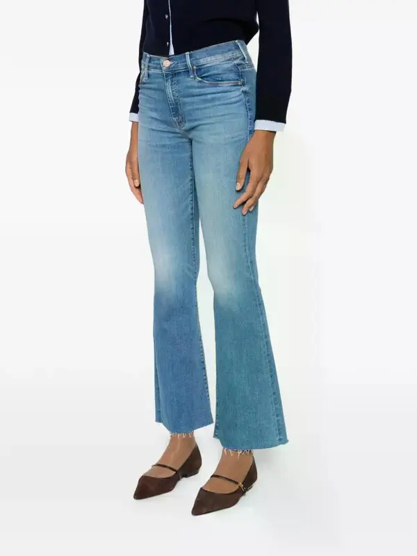 MOTHER Frayed-hem Jeans - Blue