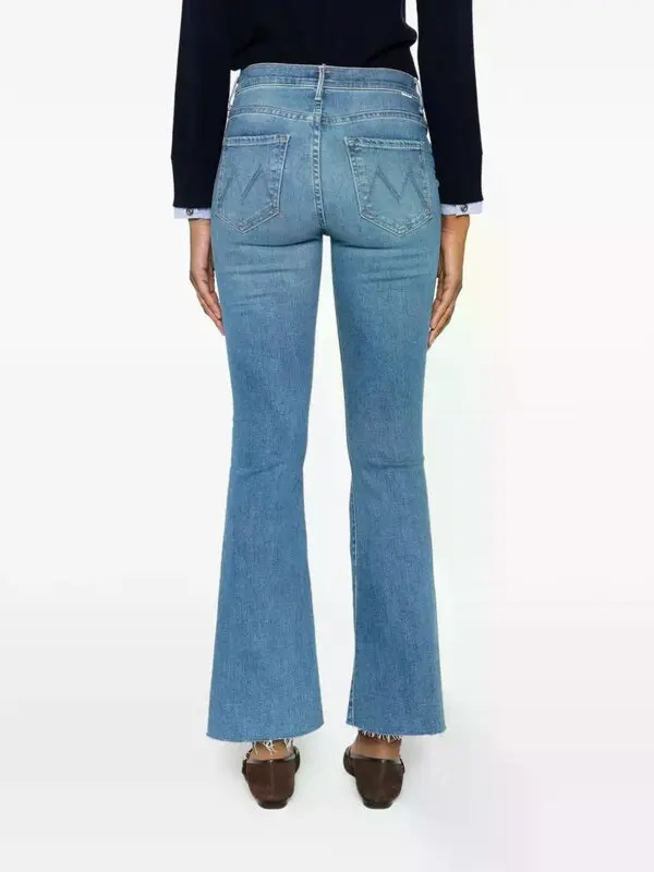 MOTHER Frayed-hem Jeans - Blue