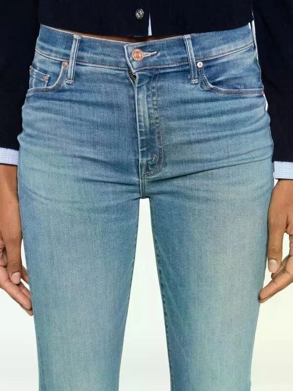 MOTHER Frayed-hem Jeans - Blue