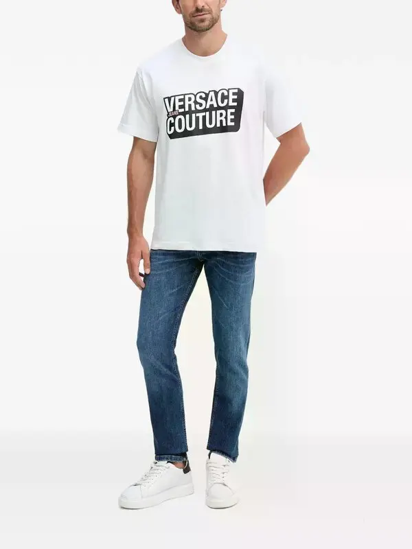 Versace Logo-patch Belt-loop Jeans