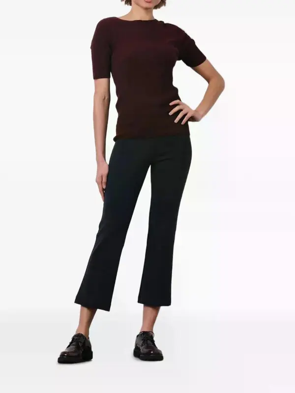 Avenue Montaigne Flared-leg Pants - Blue