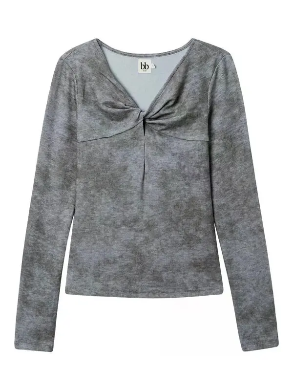 B+AB Knot-detail Long-sleeve Top