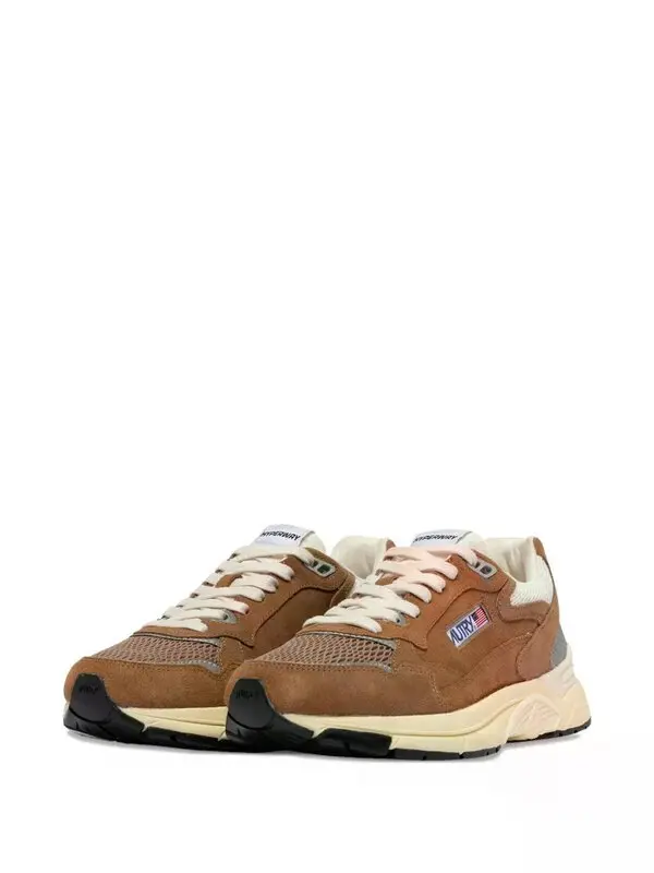 AUTRY Suede Panelled Sneakers - Brown