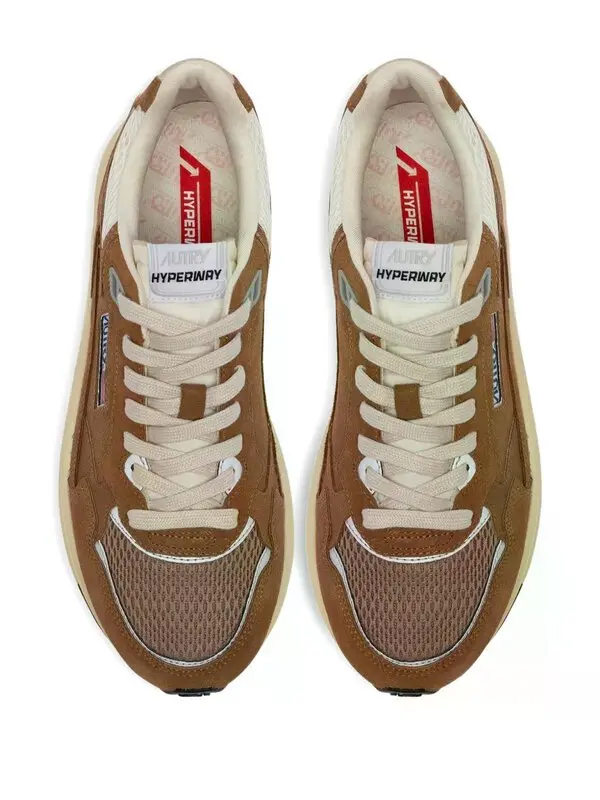 AUTRY Suede Panelled Sneakers - Brown