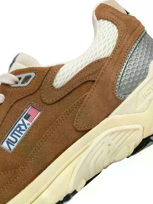 AUTRY Suede Panelled Sneakers - Brown