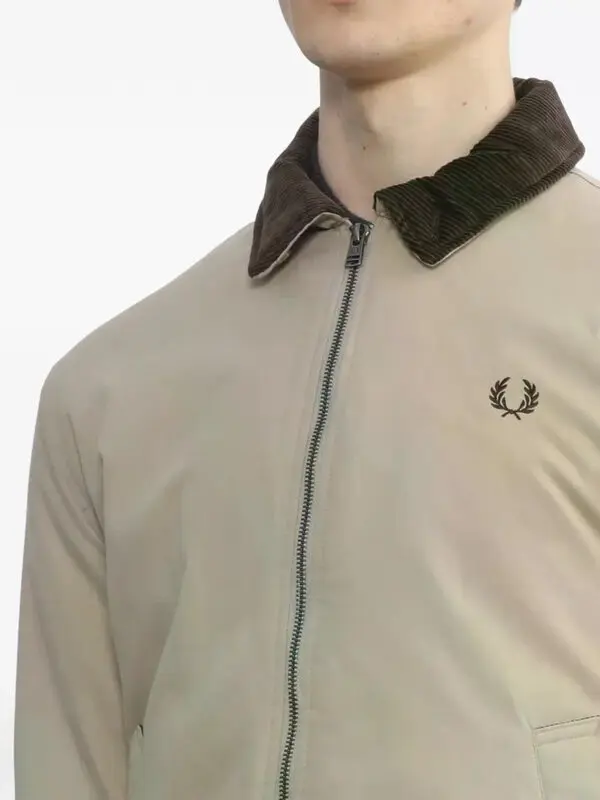 Fred Perry Corduroy-collar Jacket - Neutrals