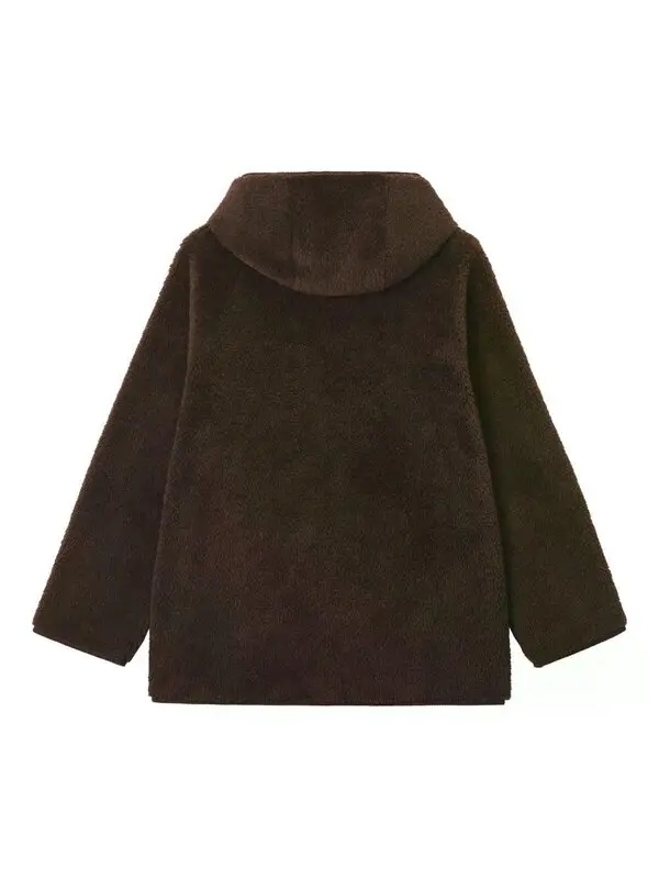 B+AB Patch-pocket Hooded Coat - Brown
