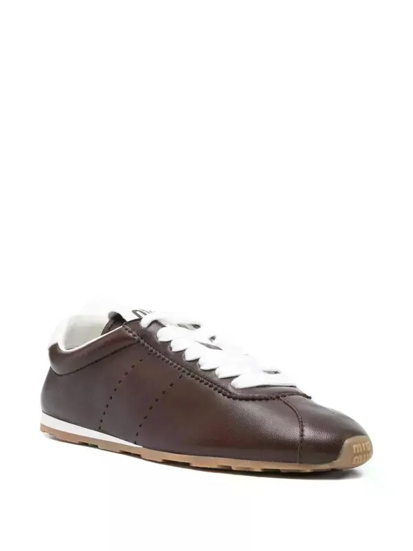 Miu Miu Plume Sneakers - Brown