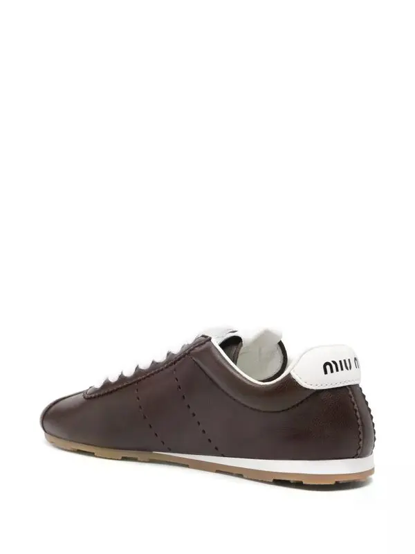 Miu Miu Plume Sneakers - Brown