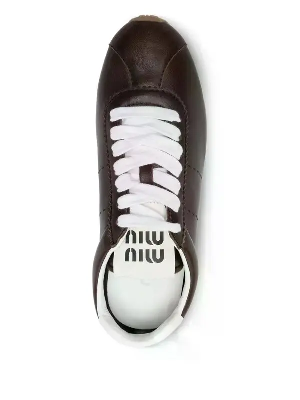 Miu Miu Plume Sneakers - Brown